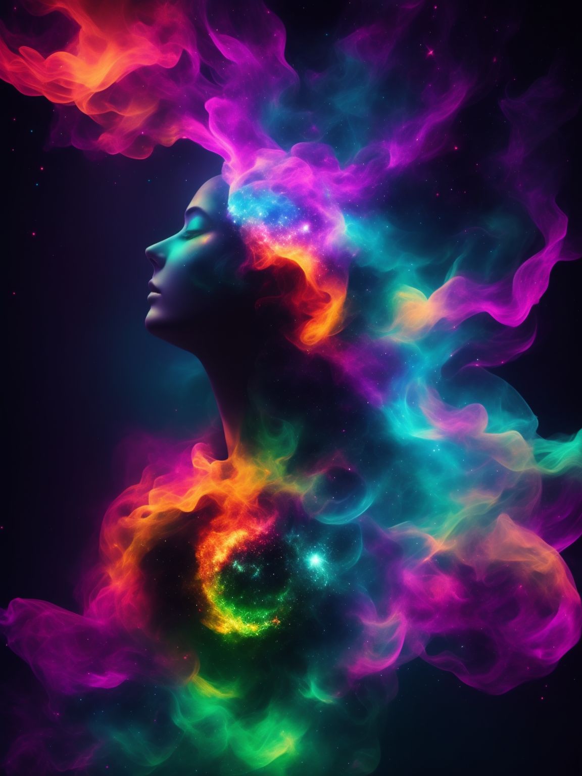 MShare: Chakra Meditation in a Vibrant Smoke Aura