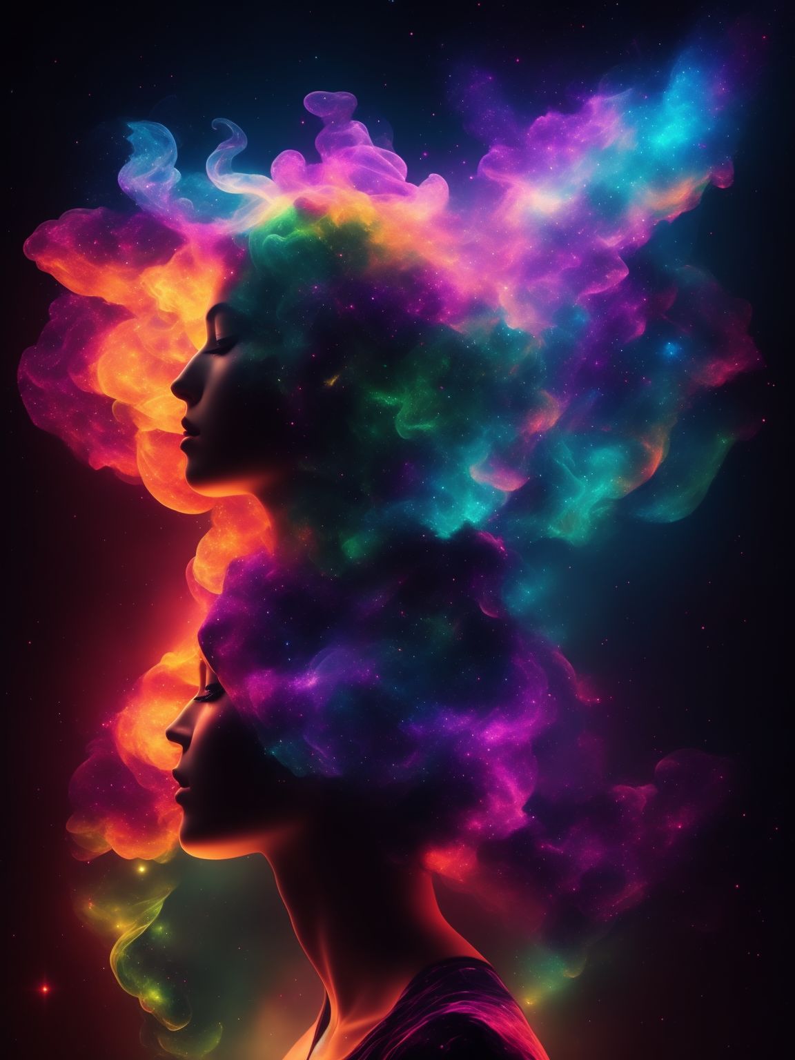 MShare: Chakra Meditation in a Vibrant Smoke Aura