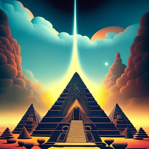 Aztec Pyramids Art