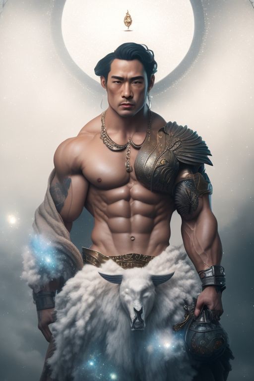 azaze.lA.I.art: japanese muscle men, full body , massive erection and ...