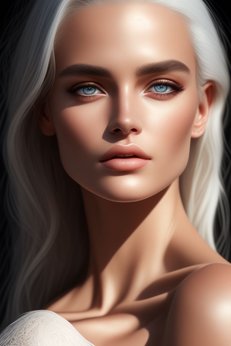 Cris: woman, girl, cute, white hair, beautiful, golden eyes, shining ...