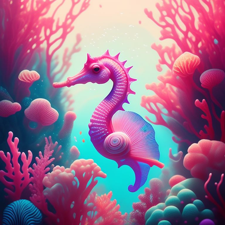 Pink Seahorse