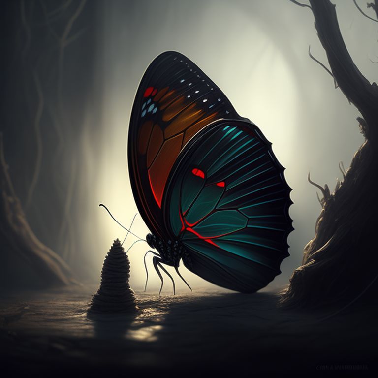 Butterfly Cocoon Art