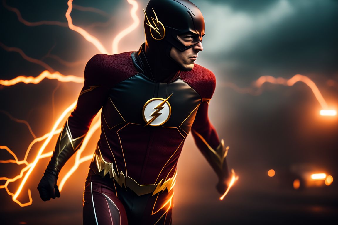 alert-mantis429: The Flash, Superhero, cinematic, realistic, high-res ...