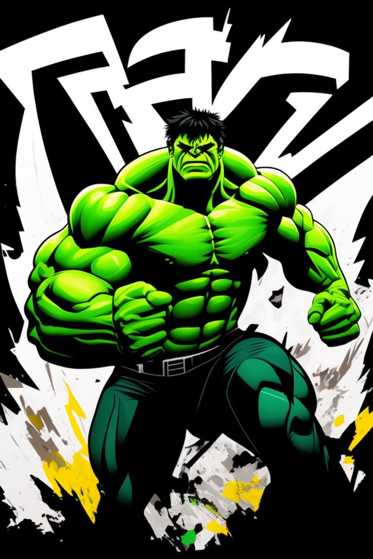 Incredible Hulk White Background