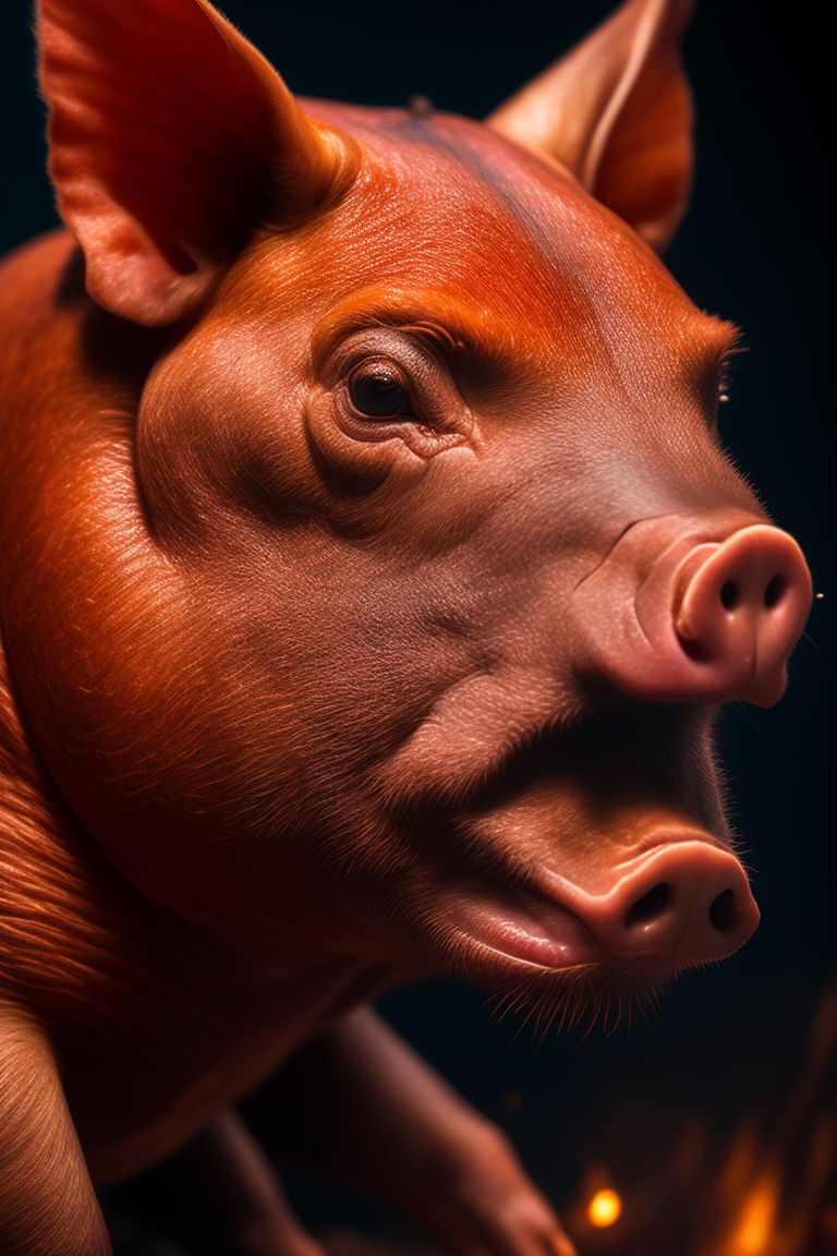 Pig Face Side View