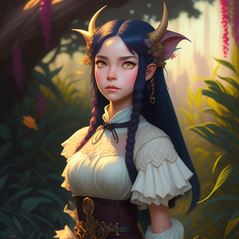 twin-pelican549: Snarky tiefling girl, teenager, fantasy rpg, dnd ...