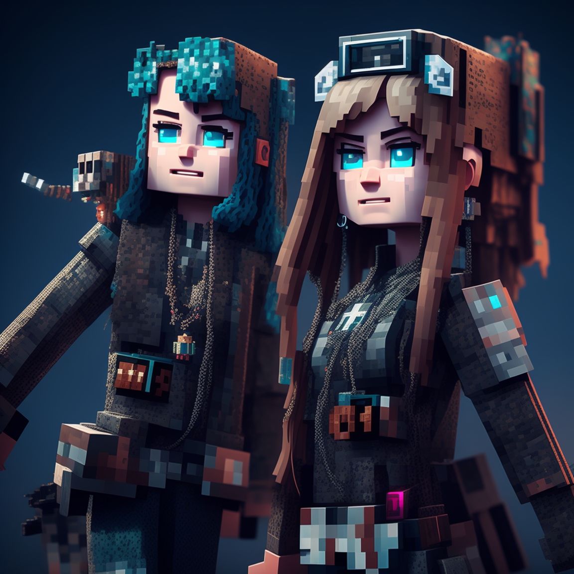 MShare: girl, cyberpunk, full body, character design, artstation, beautiful illustration, highly ...