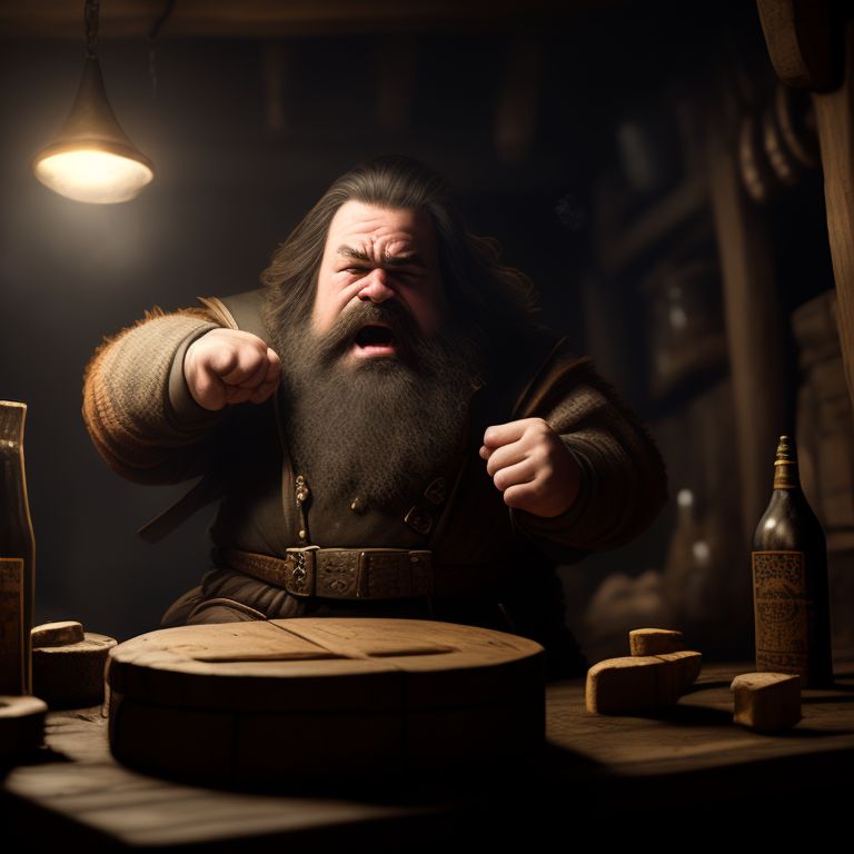 old-bee636: a dwarf angrily shouting and slamming his fists onto a ...