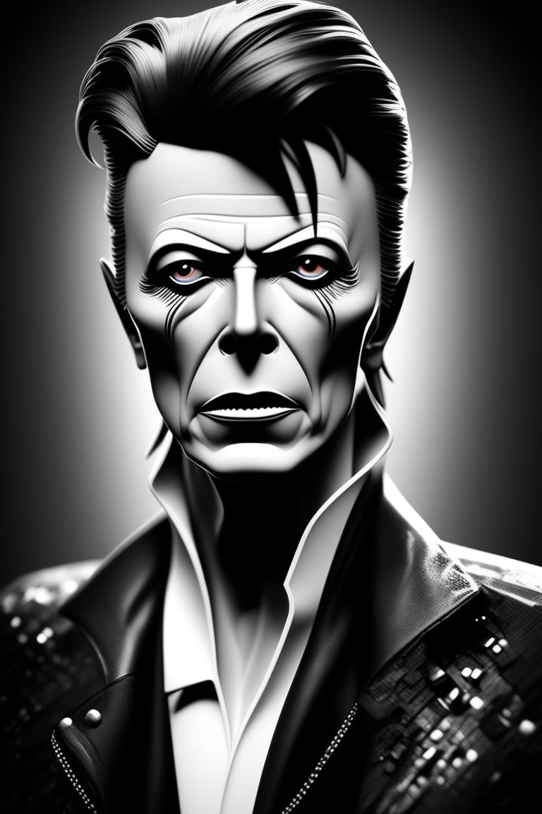 David Bowie Caricature