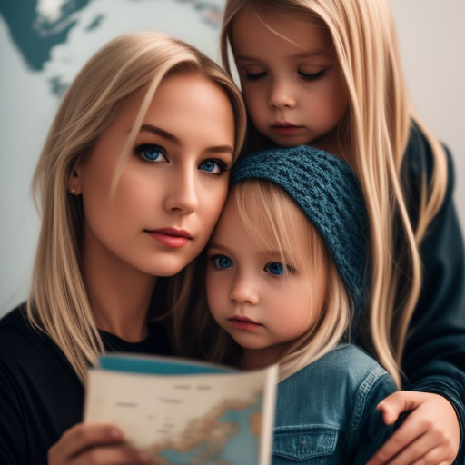 blind-deer721: blond woman and a blond little girl holding spherical ...