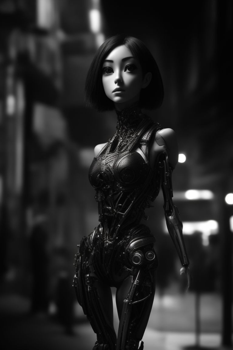 uniform-cat241: alita, ((machine body)), (((full body))), ultra ...
