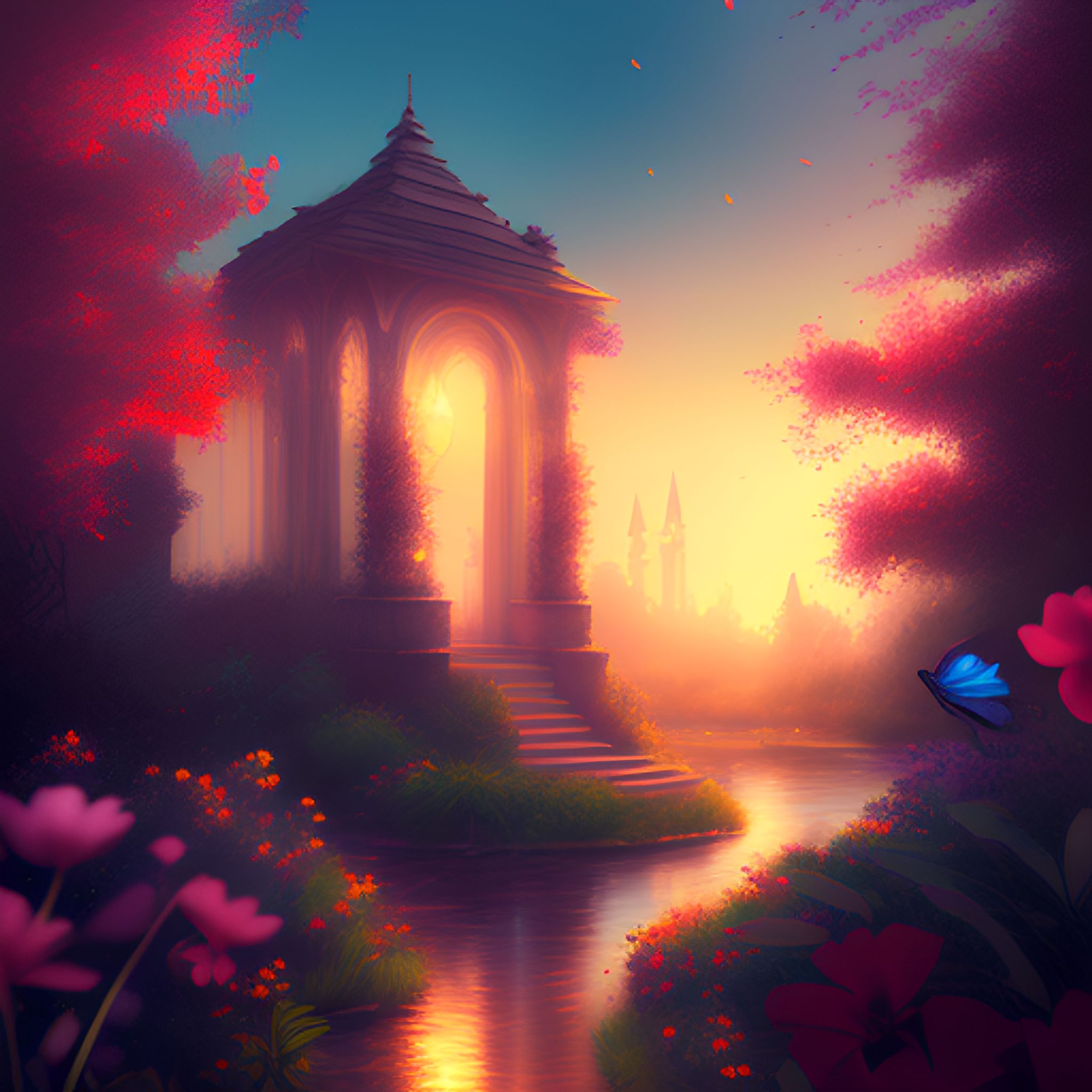 Suzany: Imagine a lush garden, with a wide variety of plants and ...