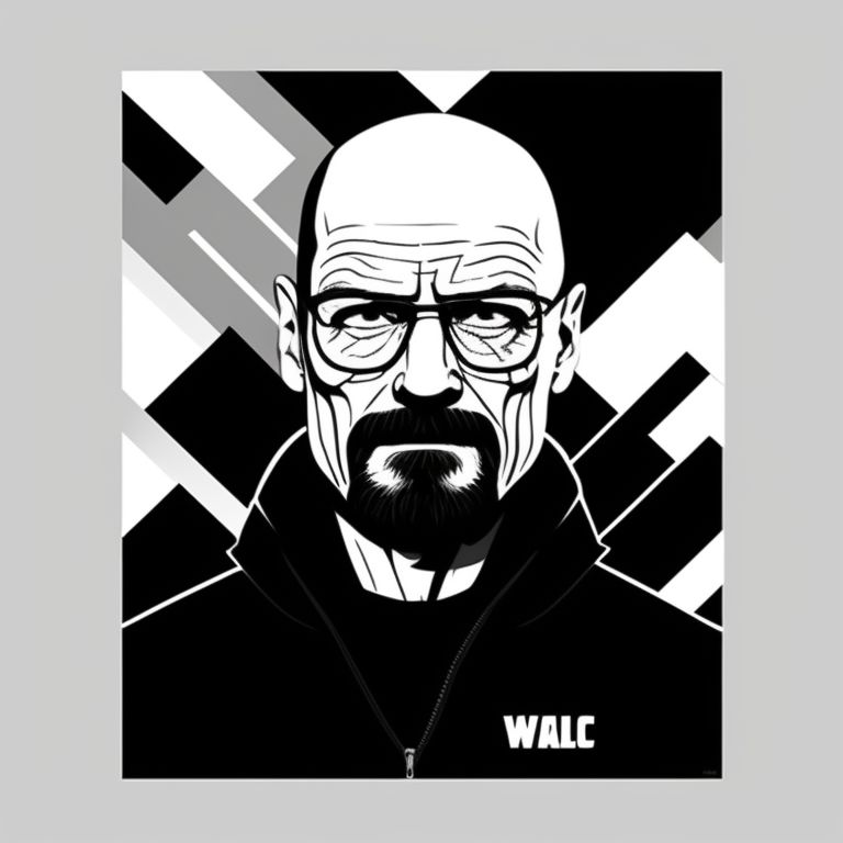 rosy-gull840: walter white bald,breaking bad ,black and white