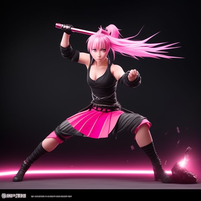 Anime Ninja Girl With Mask