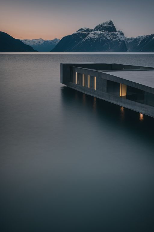 AngkarA: A concrete floating banglo at fjord sea water
