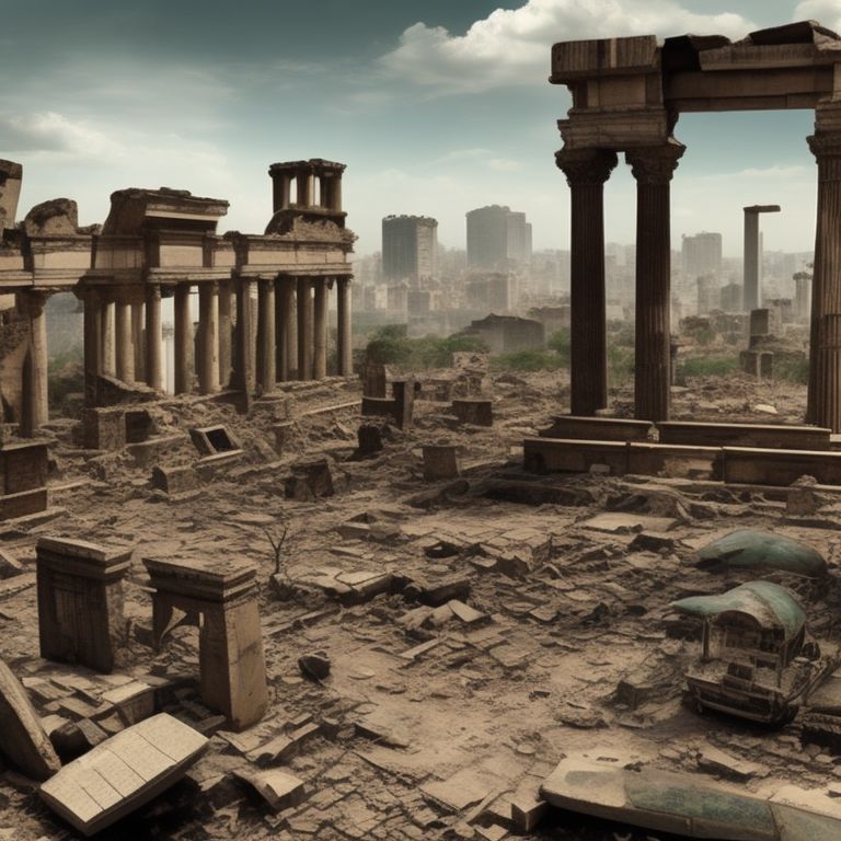 fresh-donkey831: ruins of an ancient civilization, similar to ancient ...