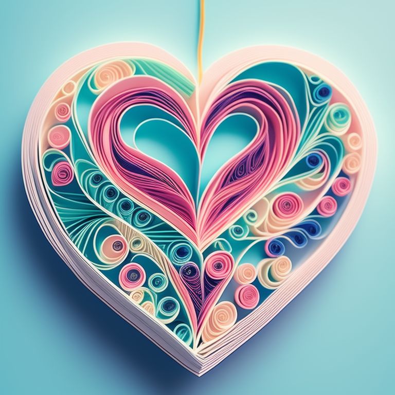 lazy-alpaca656: A paper heart filled with love