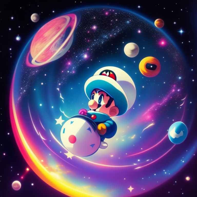 Super Mario Galaxy Black Hole Wallpapers