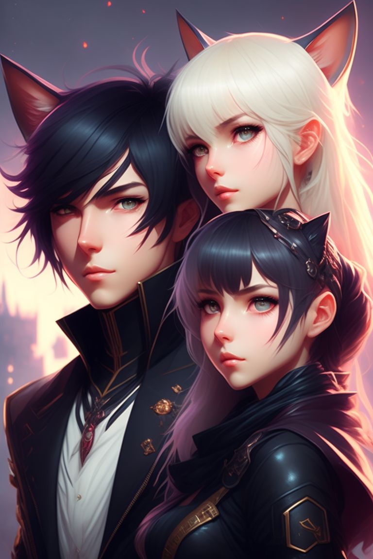 Human With Cat Ears Anime