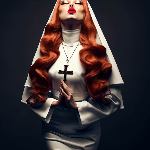leandrostasi: Jessica rabbit as a nun