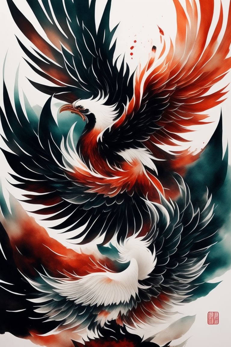 Chinese Phoenix Paintings