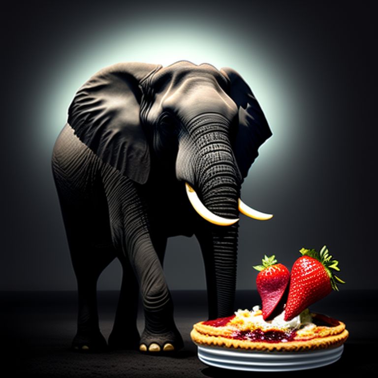 Elephant Eating
