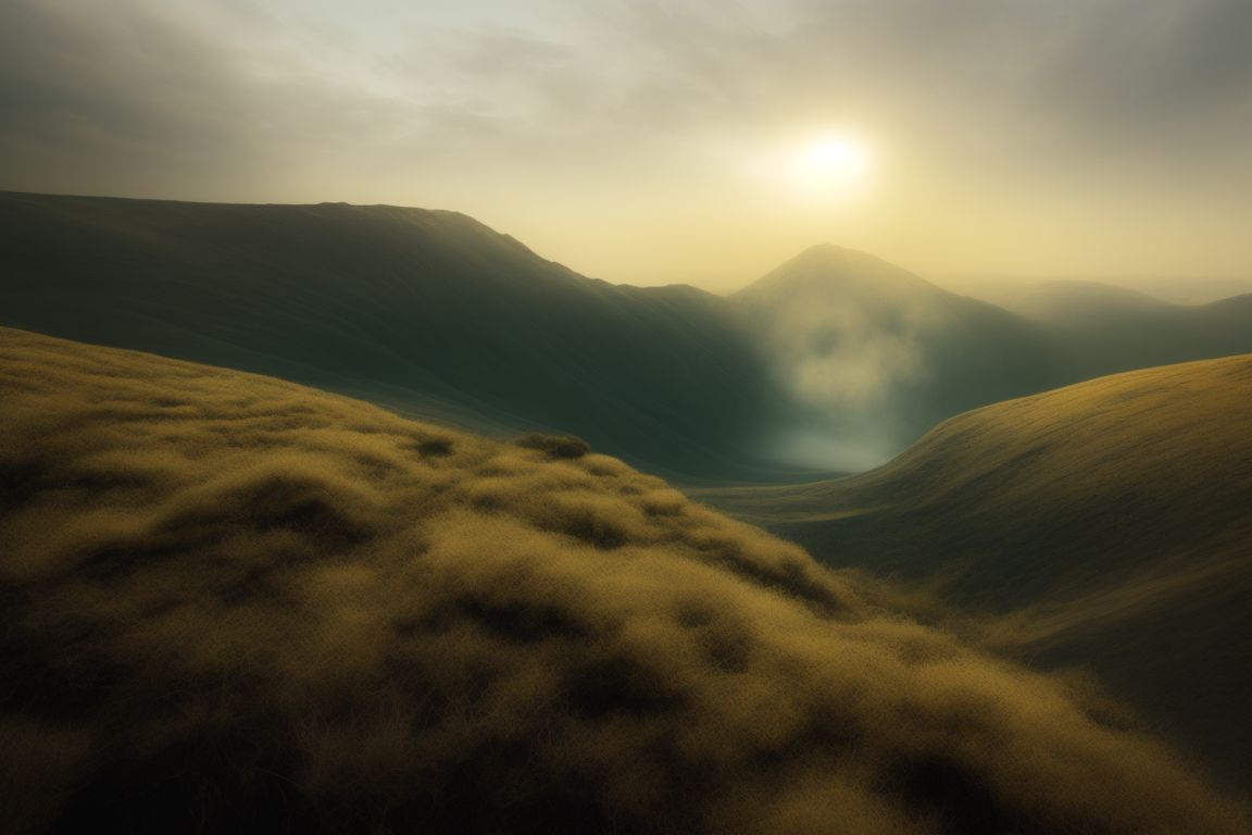 wry-gull47: A wide, barren landscape, with a tortured man sitting on ...