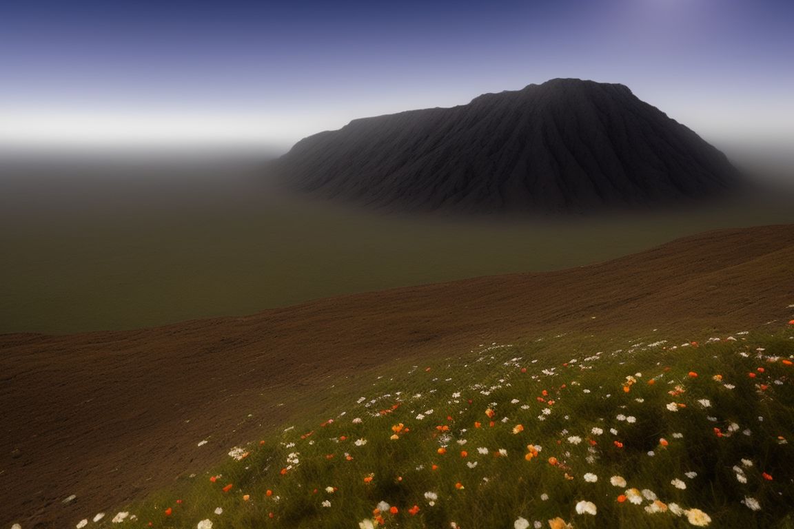 wry-gull47: A wide, barren landscape, with a tortured man sitting on ...