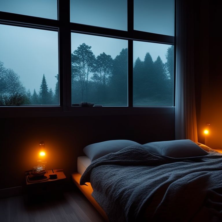 Bedroom At Night Time