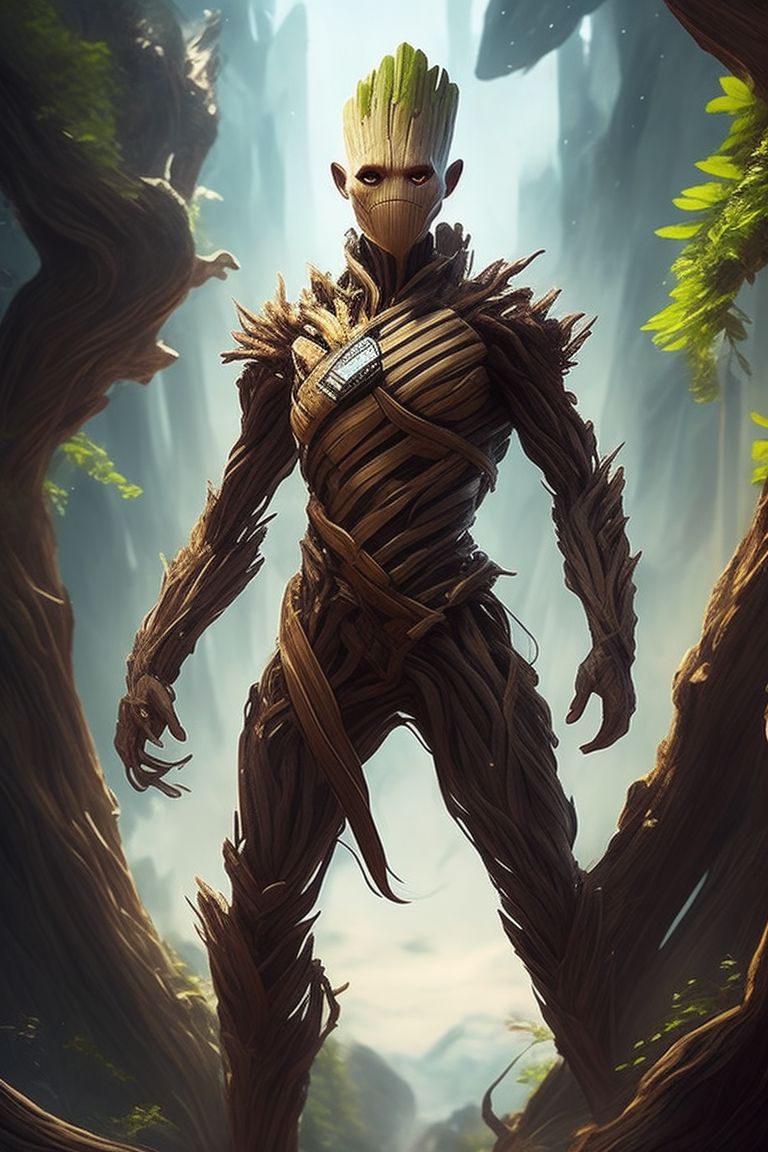 soggy-hare766: Groot with drone in his hand