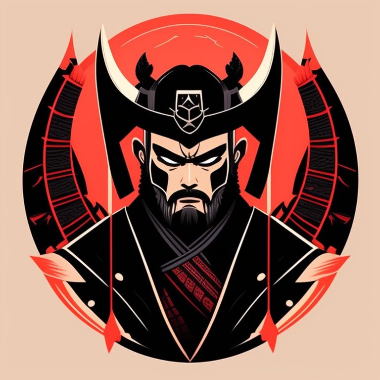 humming-kudu643: Japanese samurai with half demon body