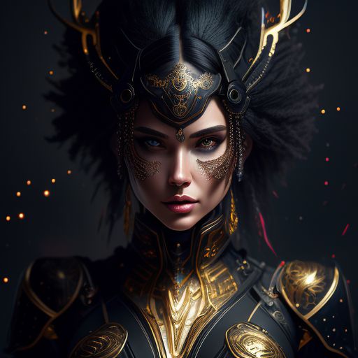 serious-dog131: cybernetic iron female with gold inserts on cover in ...