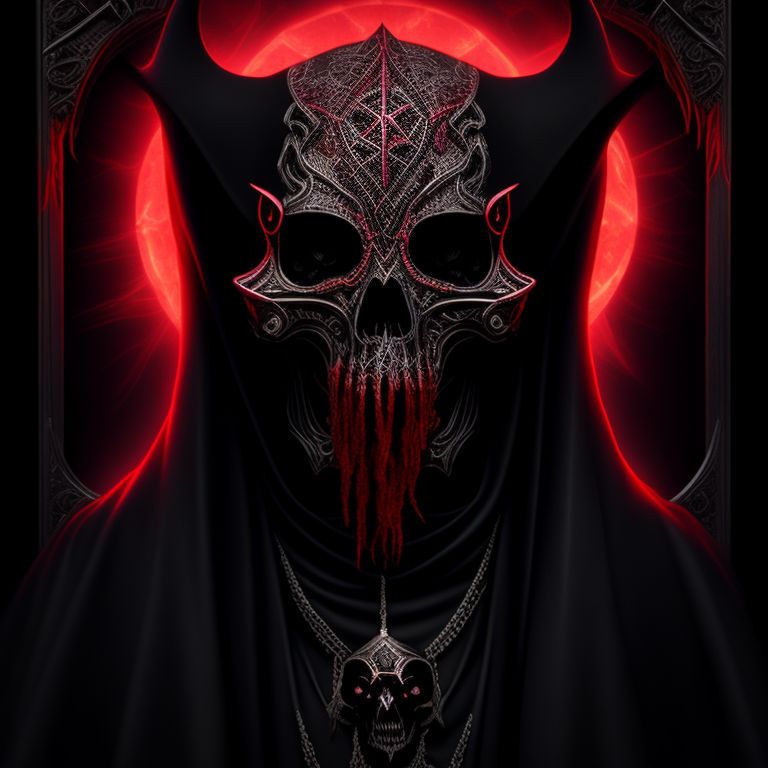 Evil Demon Skulls Wallpaper