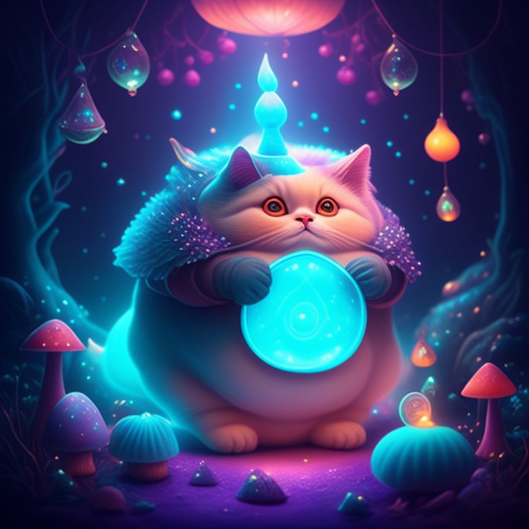 same-eland518: 3d wizard obese orange cat conjures a spell in boots, funny