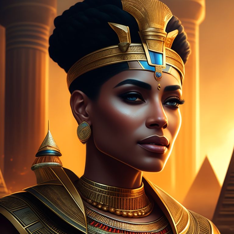 Ancient Egyptian Queen Art