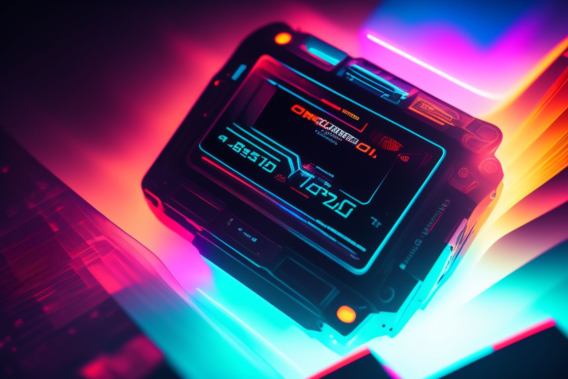 short-walrus48: technology banner, vivid colors, future, cyber, awesome ...