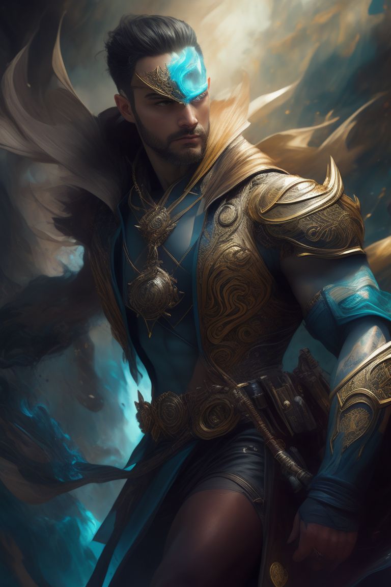 frail-okapi92: Handsome man mage with eyeglasses