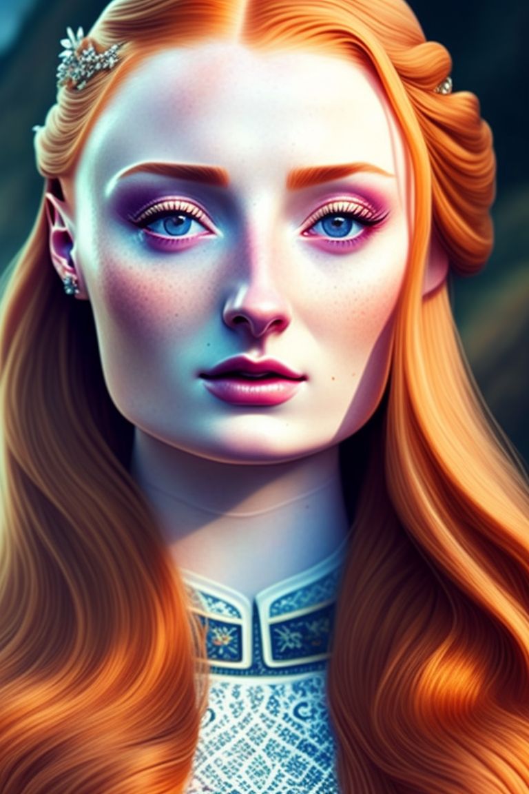 bouncy-mule791: Sansa Stark, looks like Sansa Stark, face reference ...
