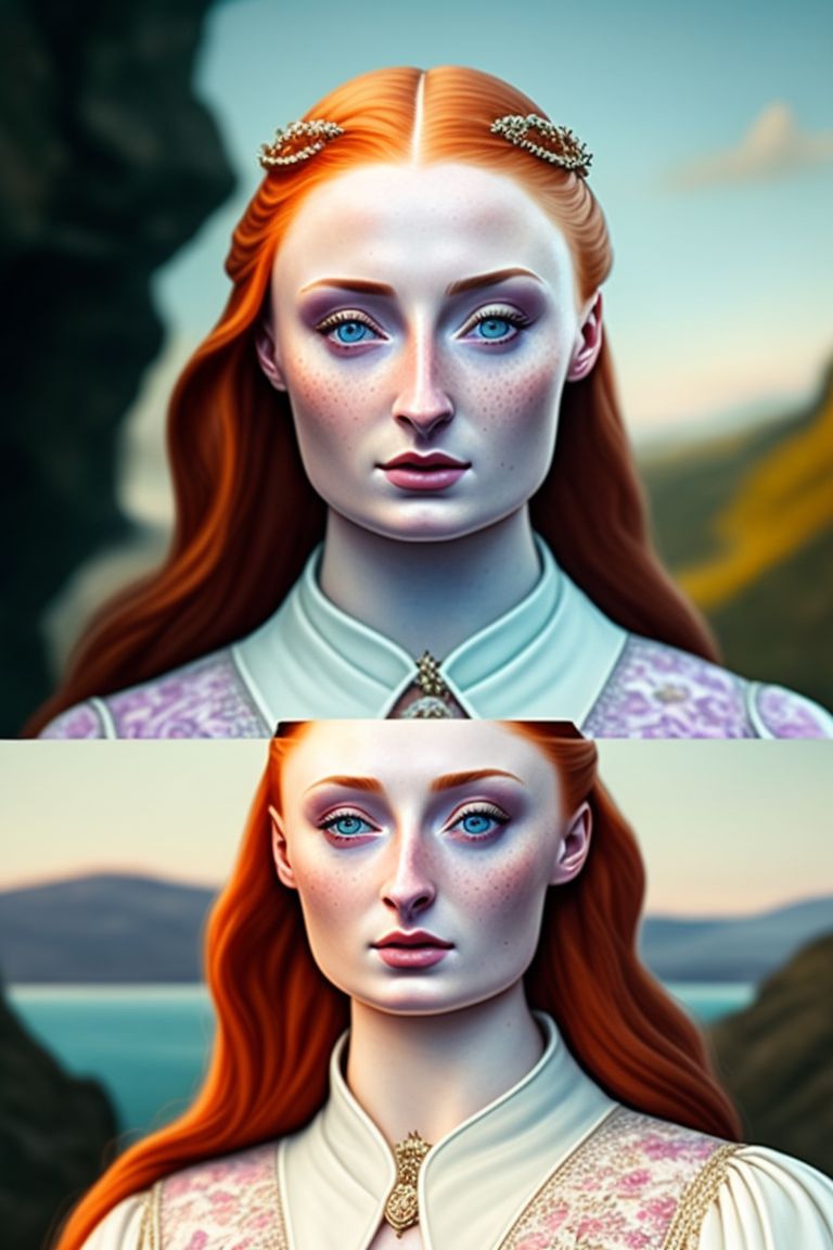 bouncy-mule791: Sansa Stark, looks like Sansa Stark, face reference ...