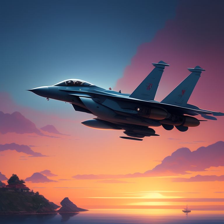 Fighter Jet Wallpaper Sunset