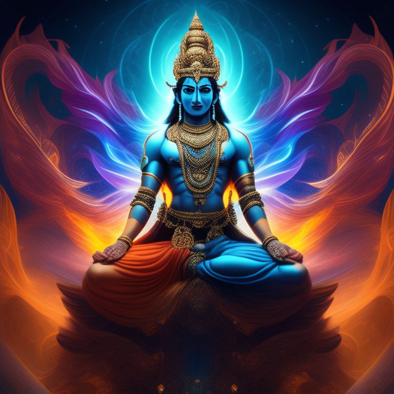 Animated Lord Vishnu Wallpapers