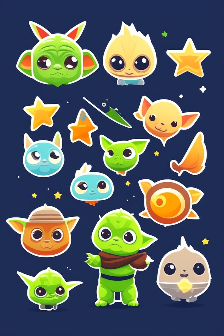 Star Wars Cartoon Characters Wallpaper