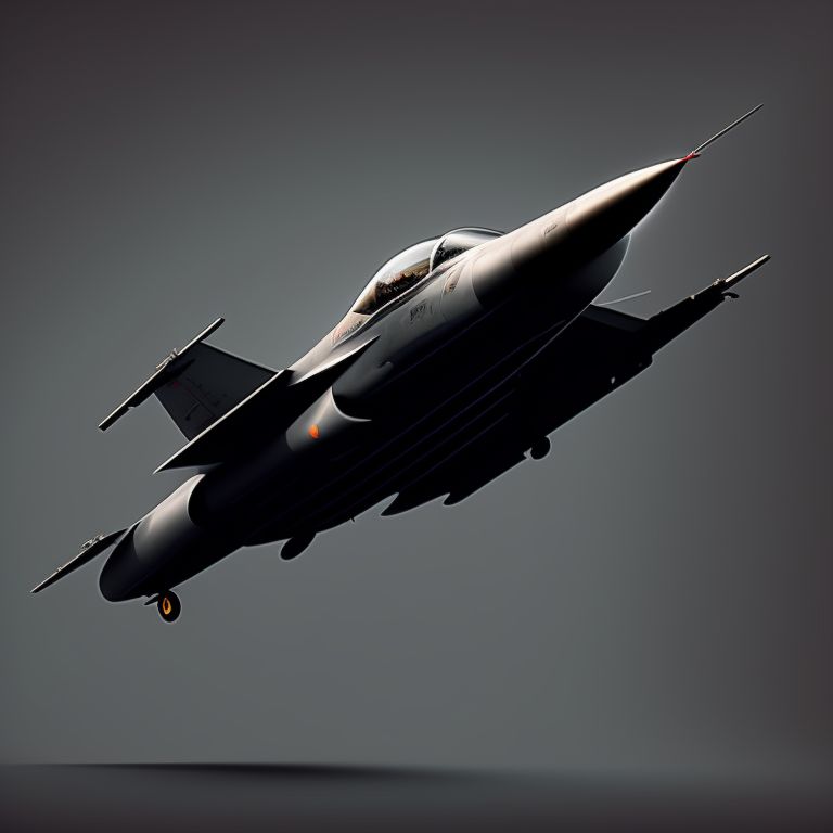 same-eland518: an f-16 flying low, minimalist, 2-d, far shot with ...