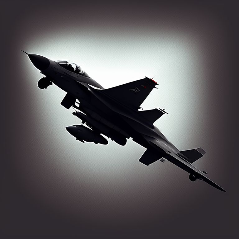 same-eland518: vector art an f-16 flying low, minimalist, 2-d, far shot ...