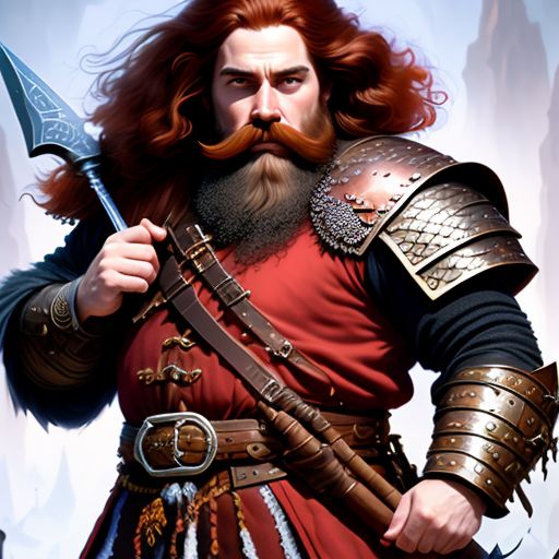 Red Headed Dwarf Man