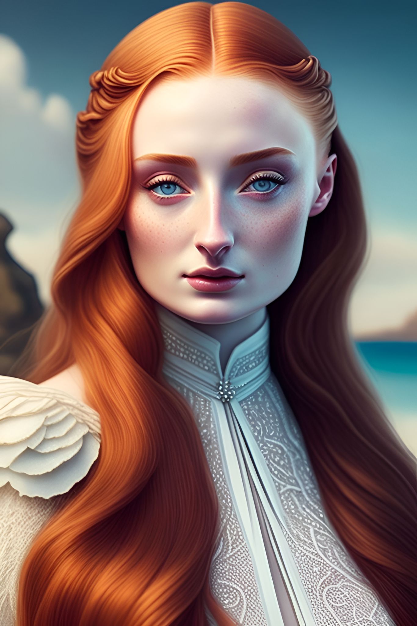 bouncy-mule791: Sansa Stark, looks like Sansa Stark, face reference ...