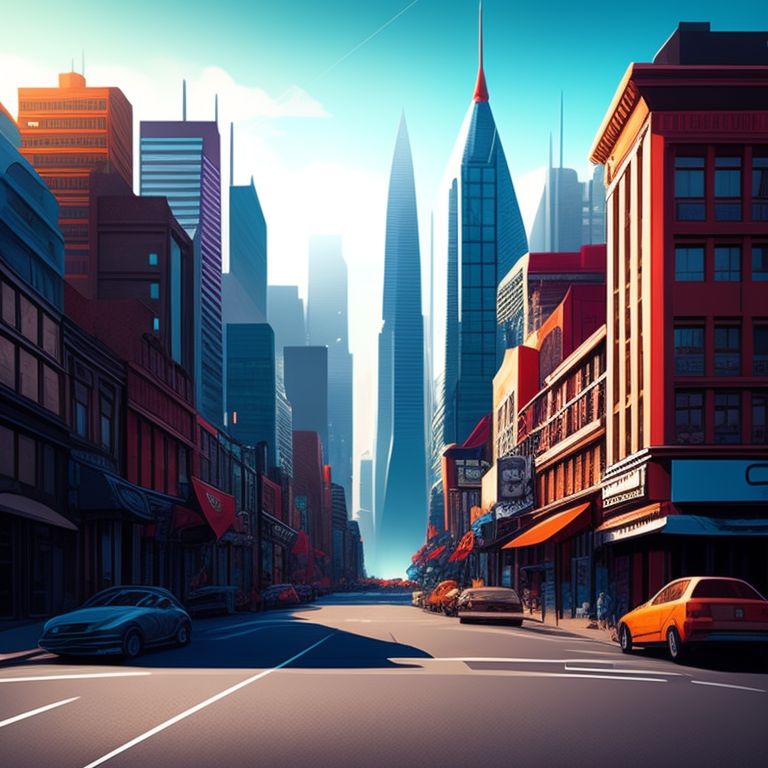 Comic Book City Background