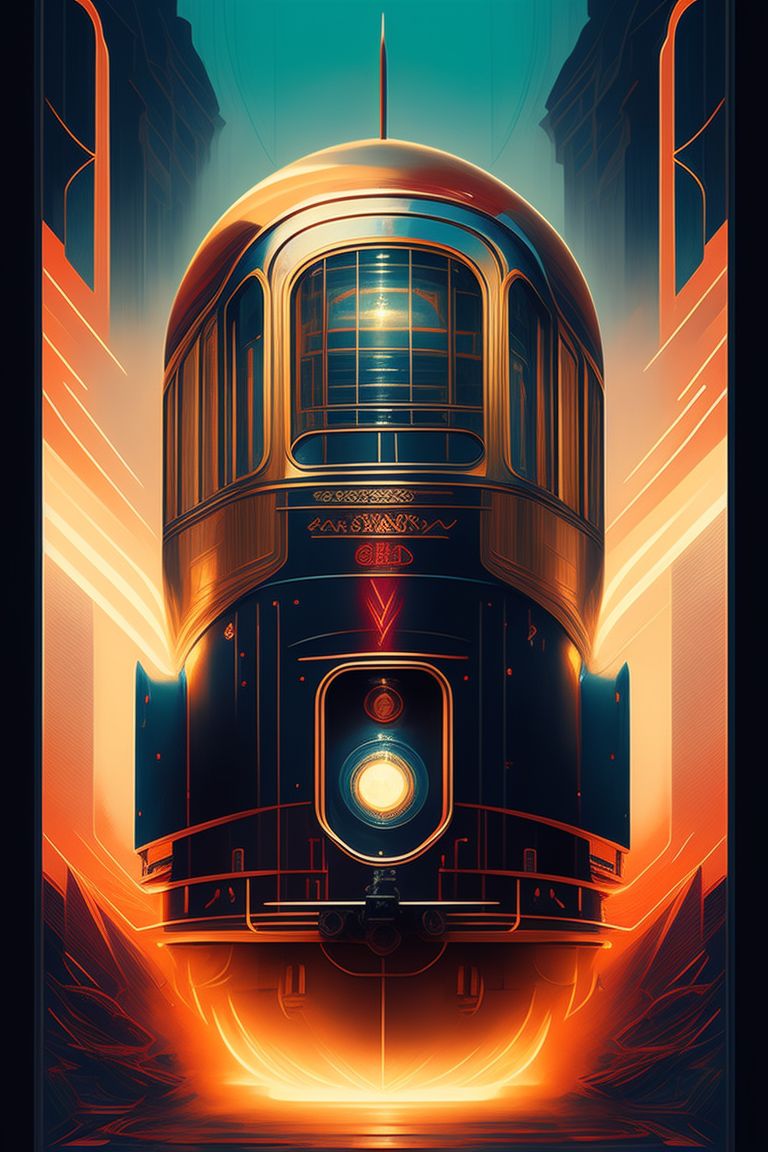 Train Art Deco