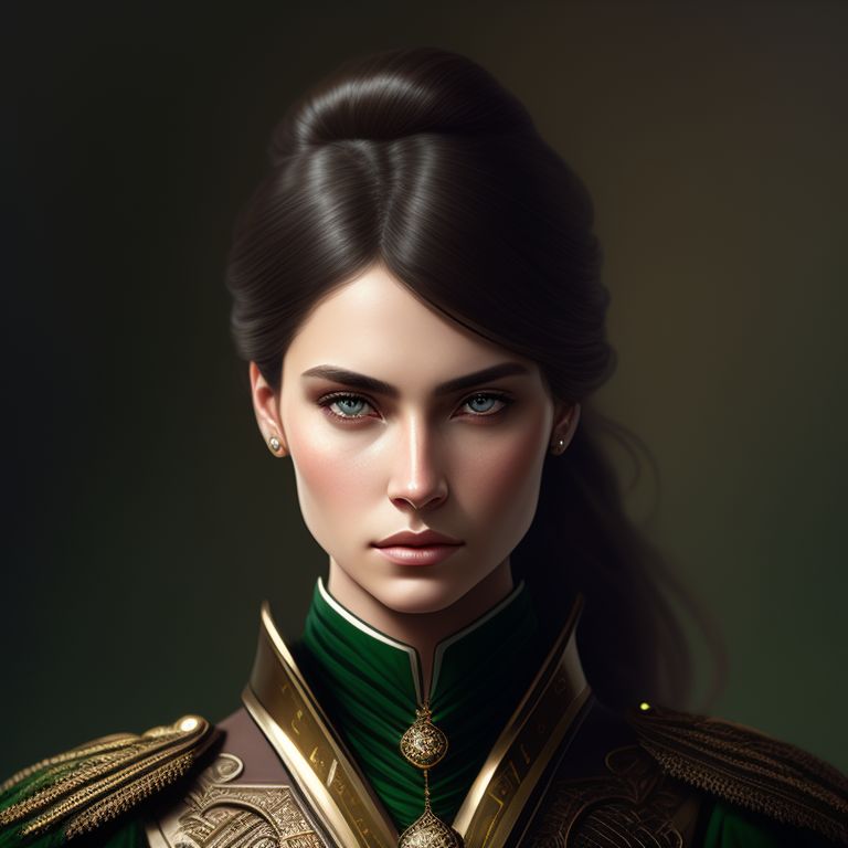 nice-narwhal259: twenty-year-old female warrior, defiant serious look ...